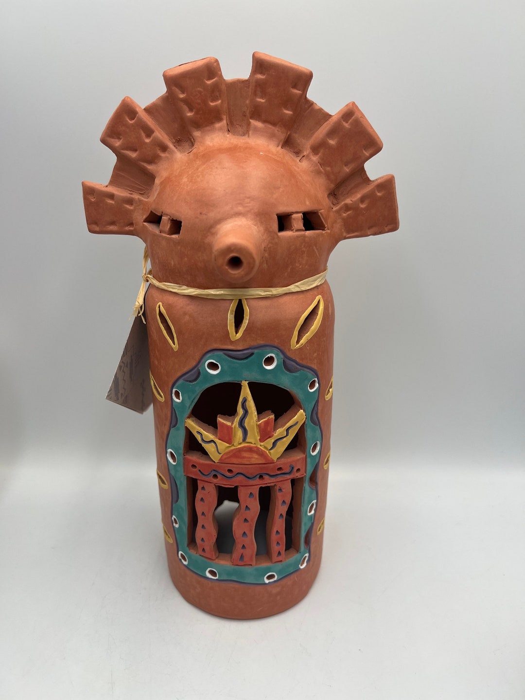 Vintage Hand-painted Native American Hopi Sun Kachina - Etsy