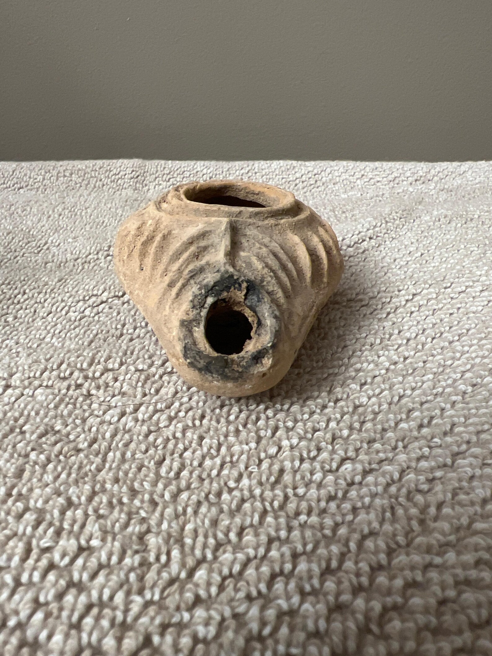 Byzantine Terra Cotta Oil Lamp, Bethlehem Relic (4 Inches, 400-600 CE ...