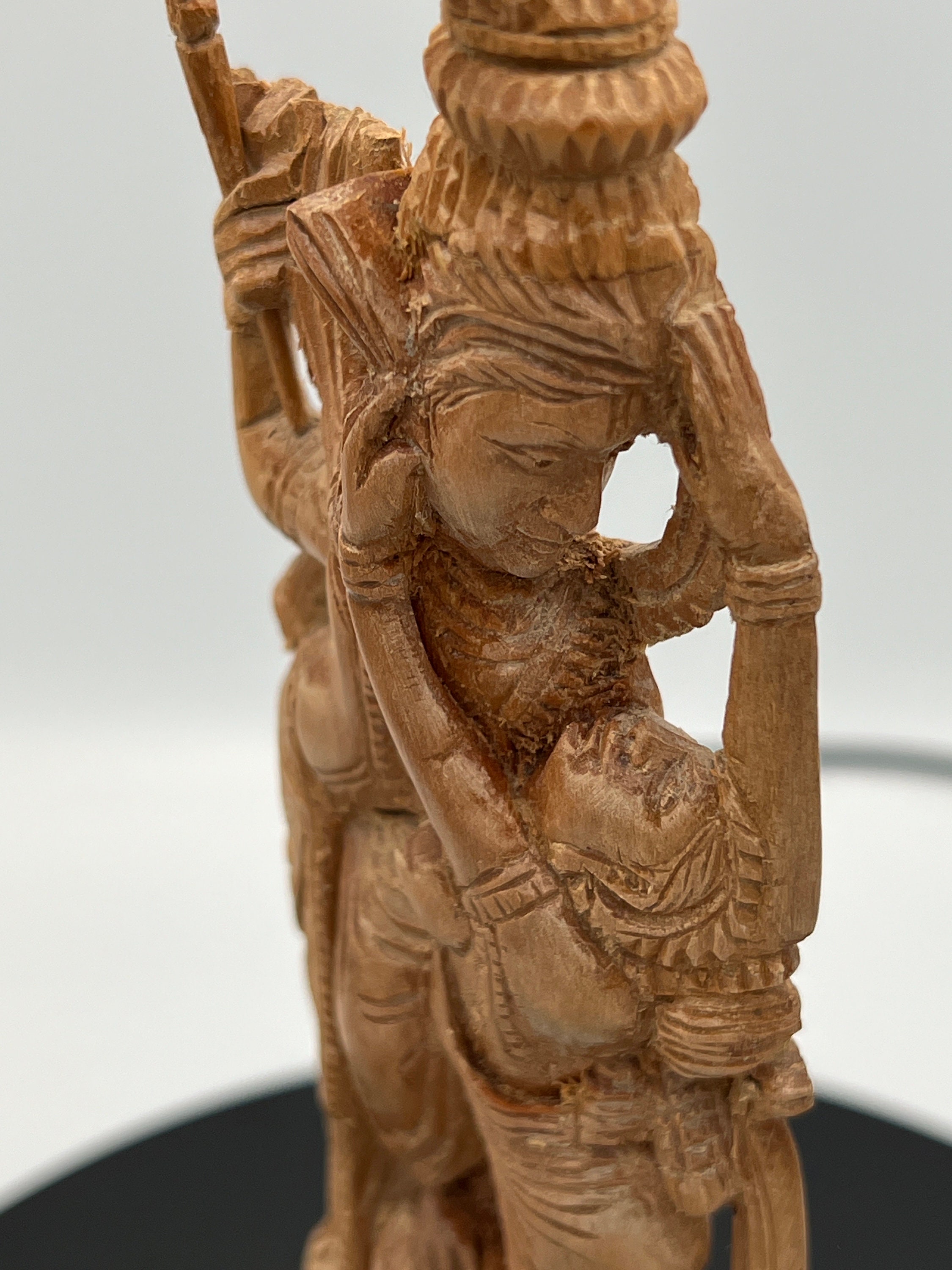 Wooden Carved Statue of Rama and Sita Wood - Etsy