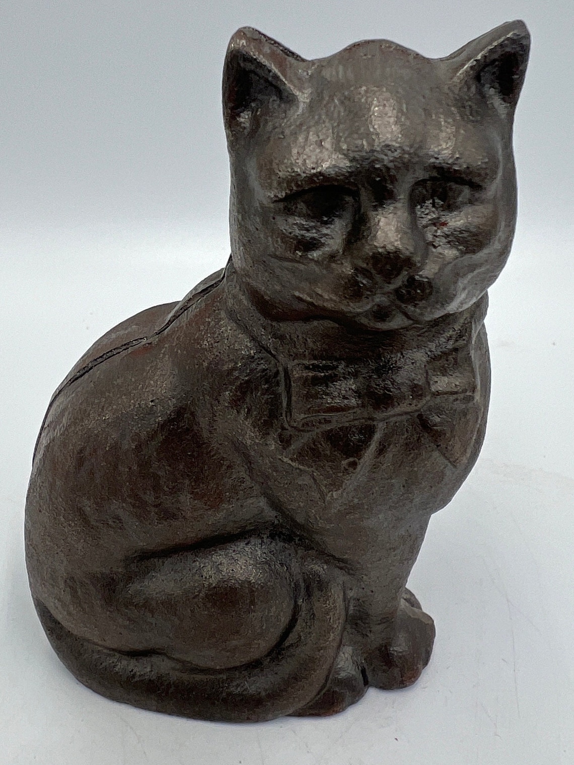 Vintage Pre-1941 Cast Iron Cat Bank - Etsy