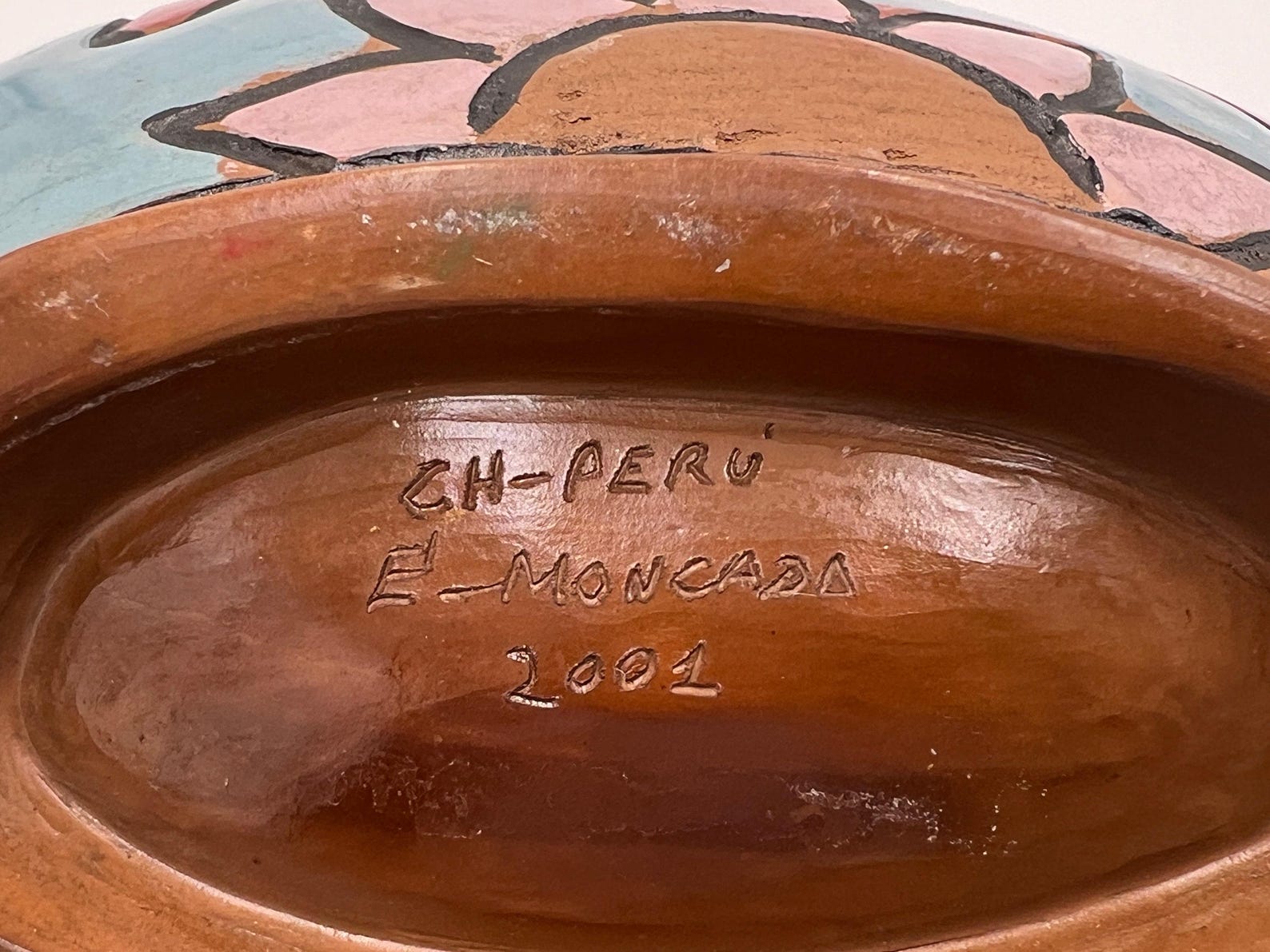 Chulucanas Pottery Vase, Vintage Moncada Floral Design (9.5" Tall) - Etsy