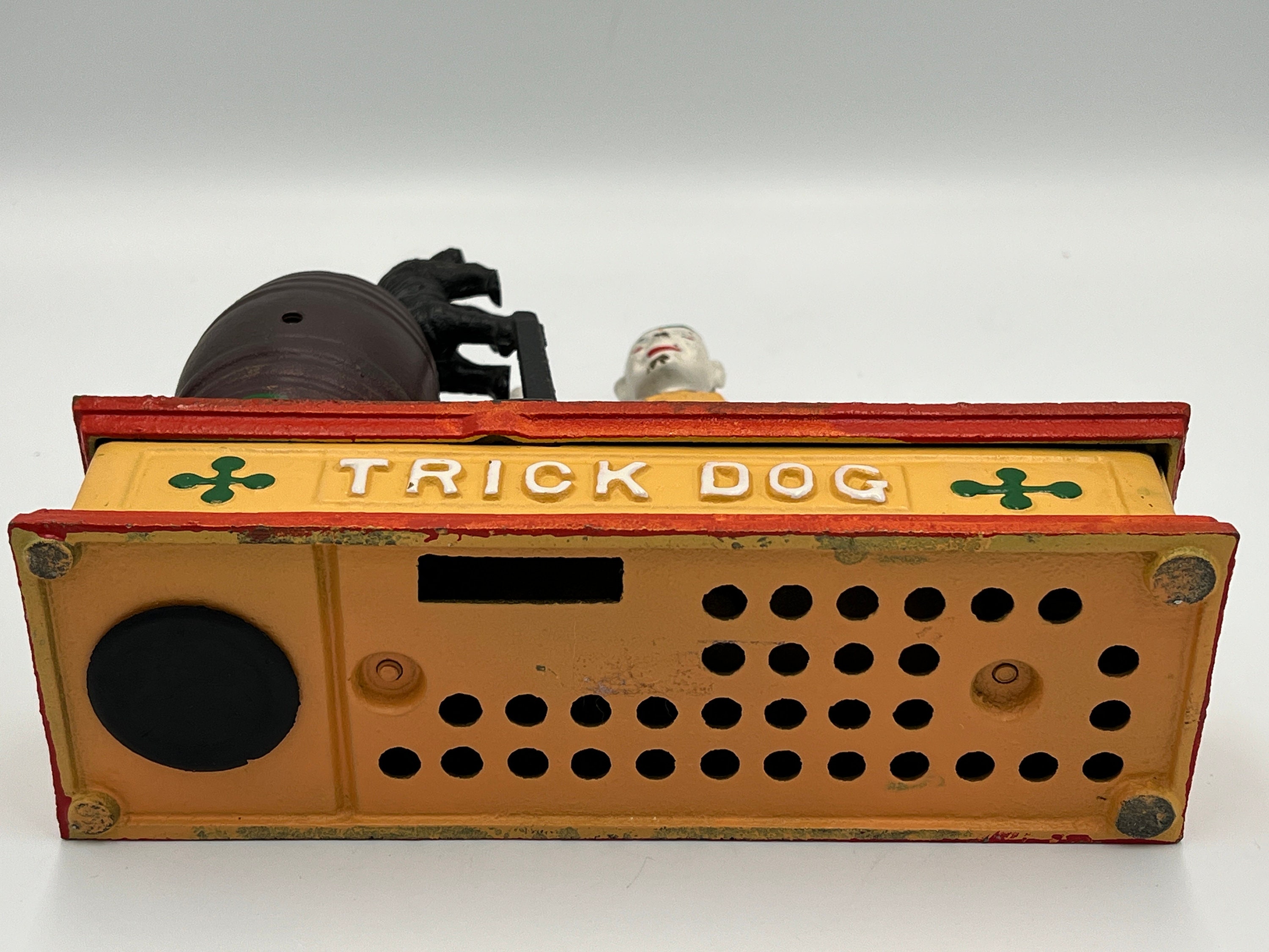 Vintage Cast Iron Trick Dog Bank - Etsy