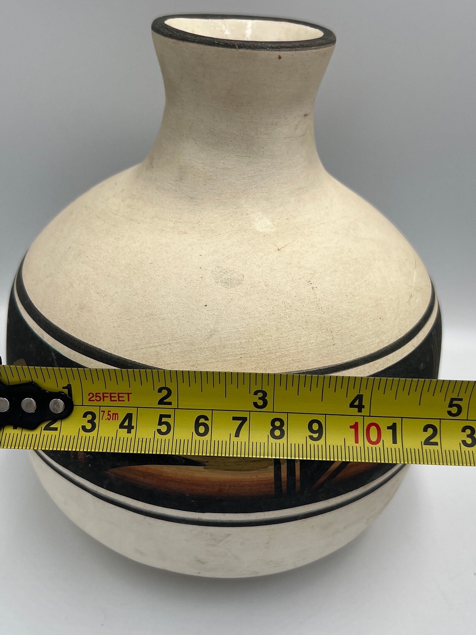 Native American Vase Handcrafted Ute Mountain Tribe Pottery Authentic ...