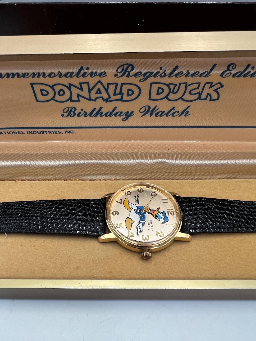 RARE Walt Disney Donald Duck Watch by Bradley - 1985 Commemorative ...