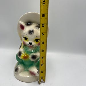 Vintage Cat With Bonnet Bank - Mid Century, Retro Decor - Etsy