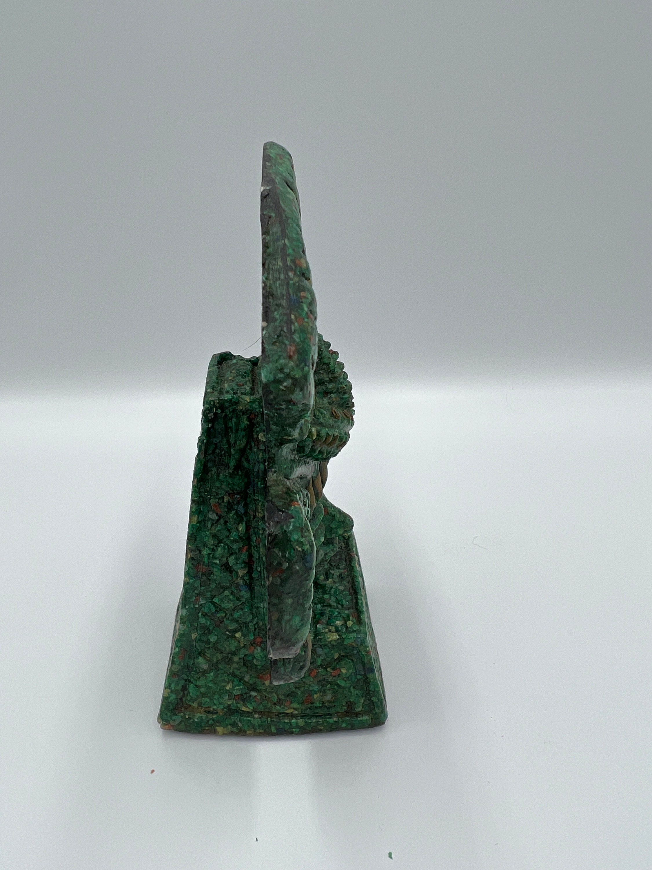 Vintage Green Inca Mayan God Sculpture Mexico - Etsy