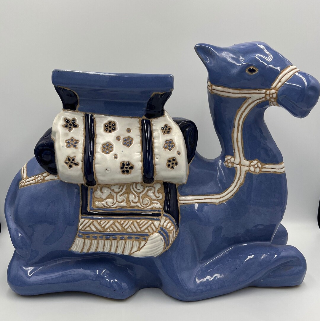 Vintage Decorative Camel Plant Stand Ceramic - Etsy