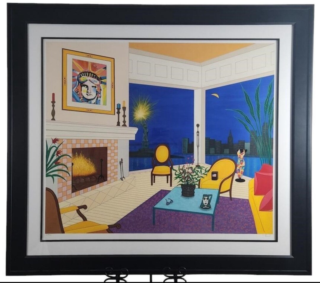 Fanch Ledan ‘interior With Liberty’ Signed Serigraph Art Print Framed ...