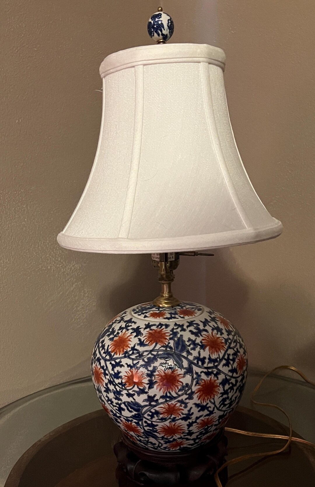 Chinese Ginger Jar Lamp, Works Well! - Etsy
