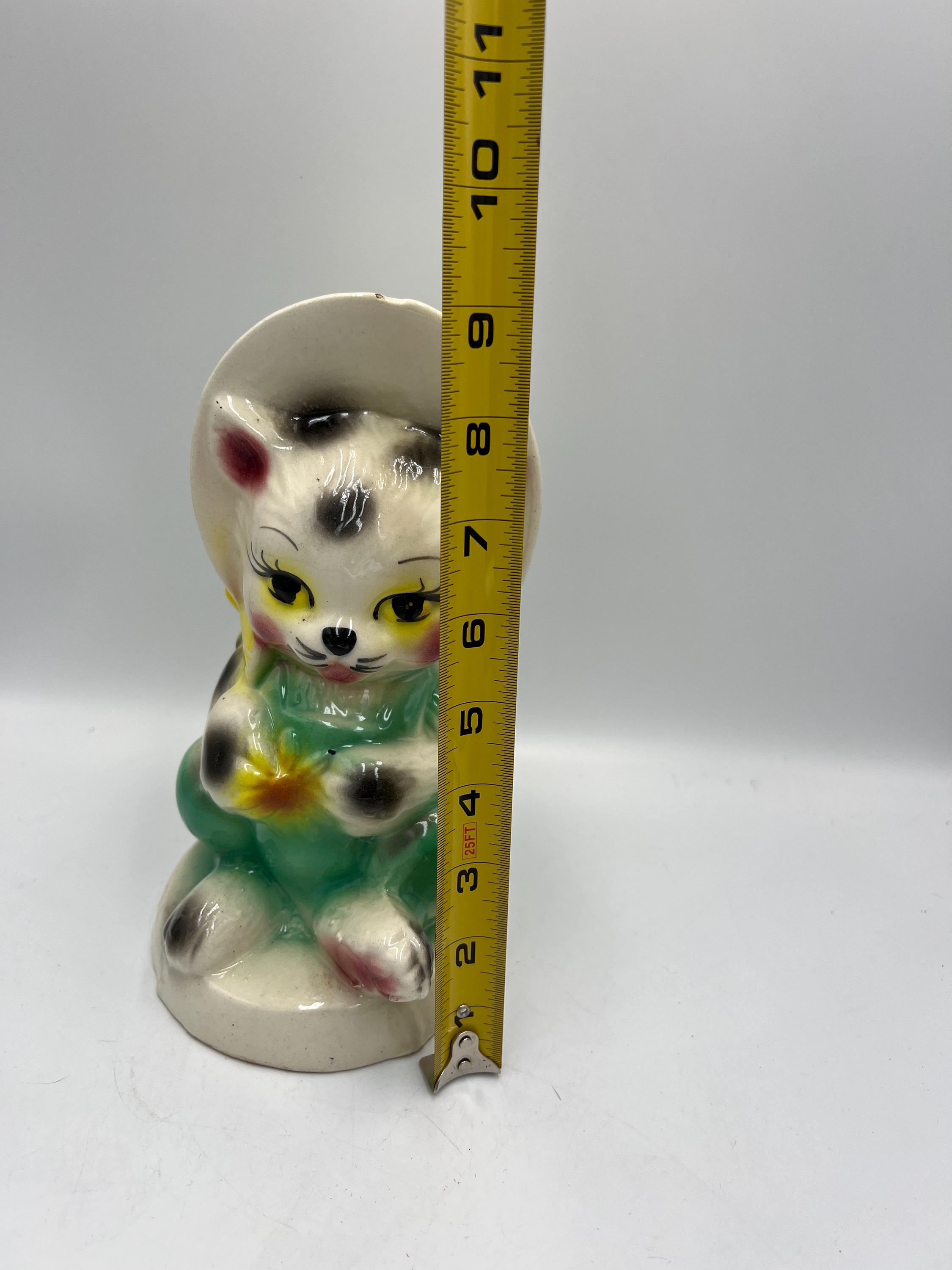 Vintage Cat With Bonnet Bank - Mid Century, Retro Decor - Etsy