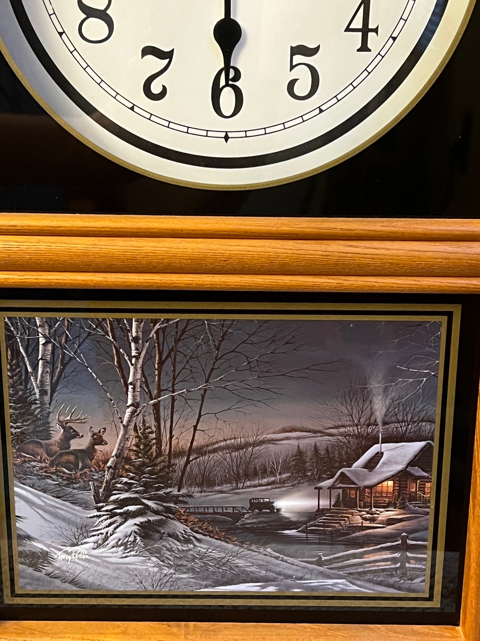 Terry Redlin Oak Clock With evening With Friends. WORKS - Etsy
