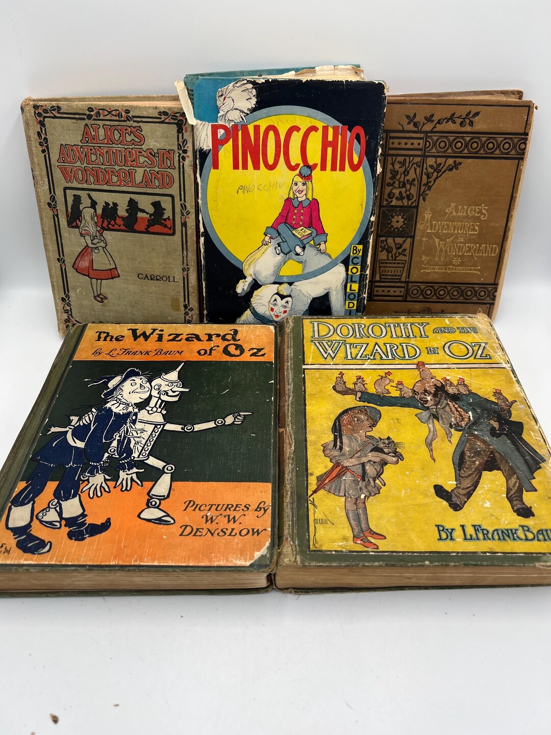 Books - Fragile - Classic Literature - Early Edition - Pinocchio- Alice ...