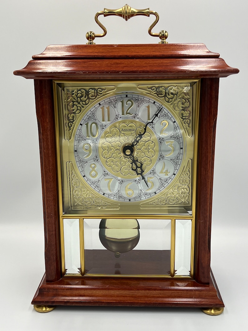 Ansonia Gold Medallion Triple Chime Mantle Clock Model 2270 - Etsy