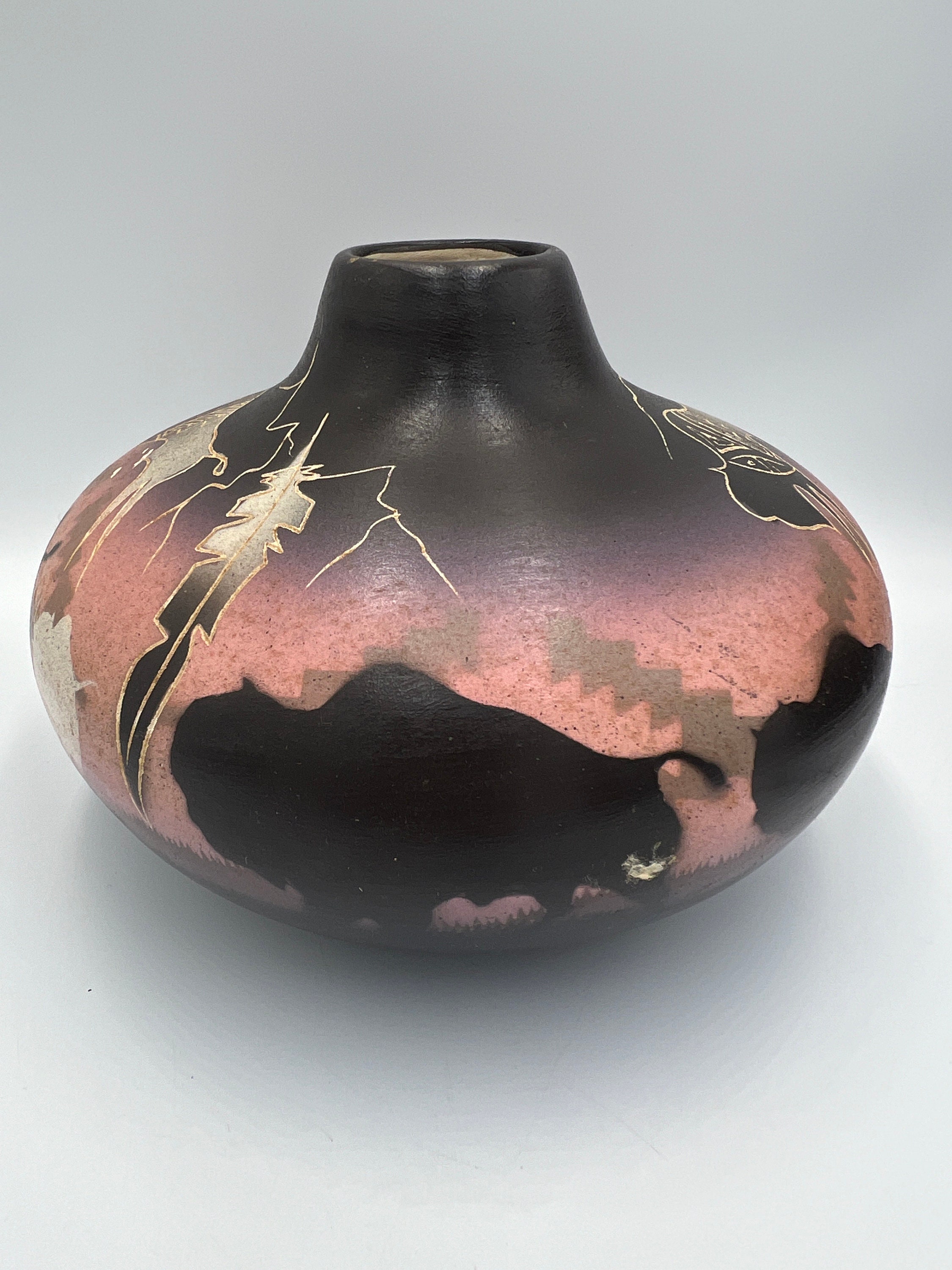 Hozoni Pottery Hand Painted by Native American Unique Decor & Gift - Etsy