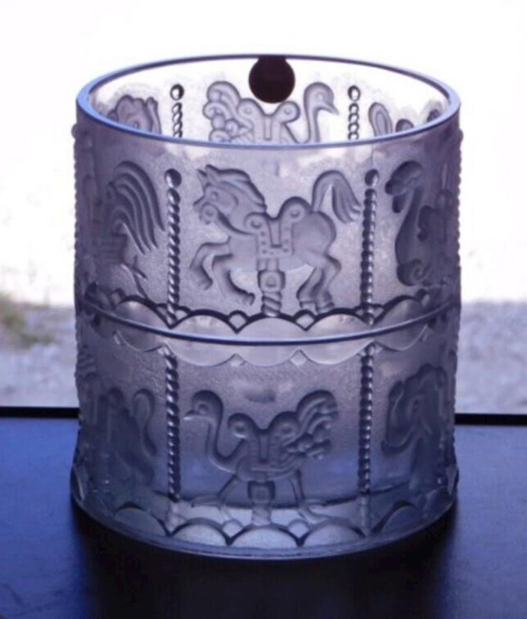 Goebel Frosted Glass Carousel, Vintage German Collectible (1983) - Etsy