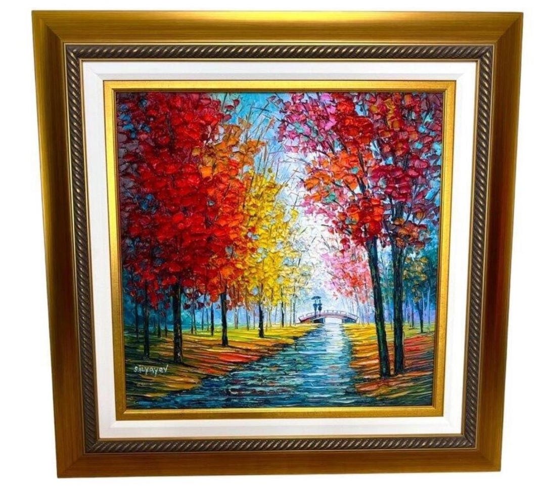 Slava Ilyayev Original Oil Painting ‘river of Love 1’ LARGE With COA ...
