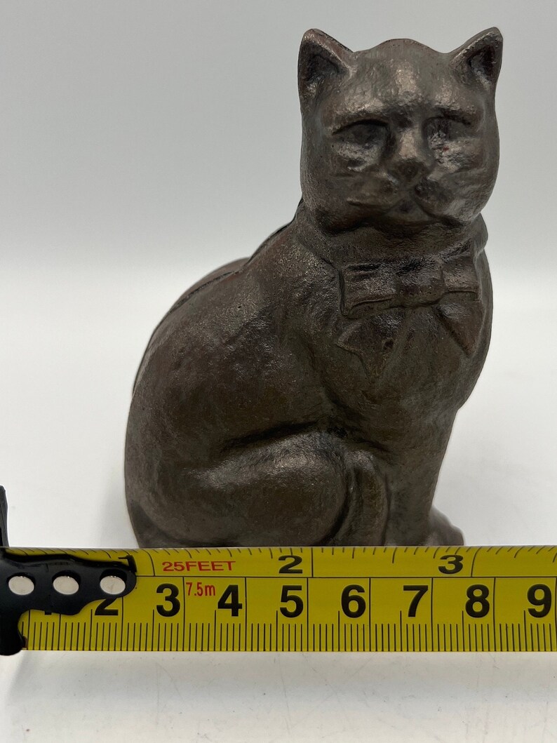 Vintage Pre-1941 Cast Iron Cat Bank - Etsy