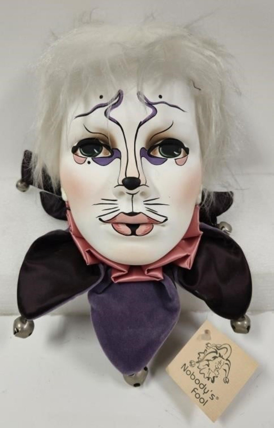 Dyan Nelson Ceramic Wall Mask Nobody's Fool CATS - Etsy