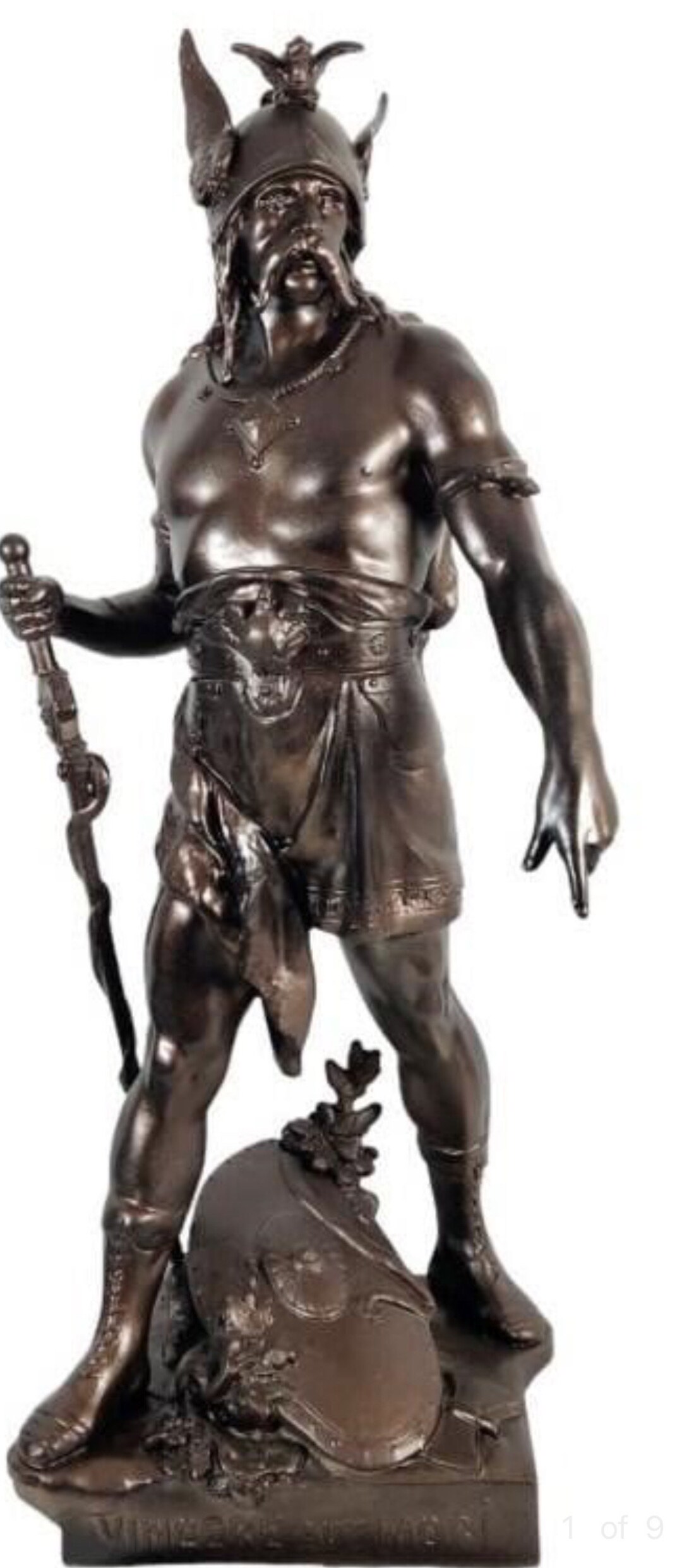 Emile-louis Picault Spelter Sculpture of Gallic Hero Vercingetorix ...