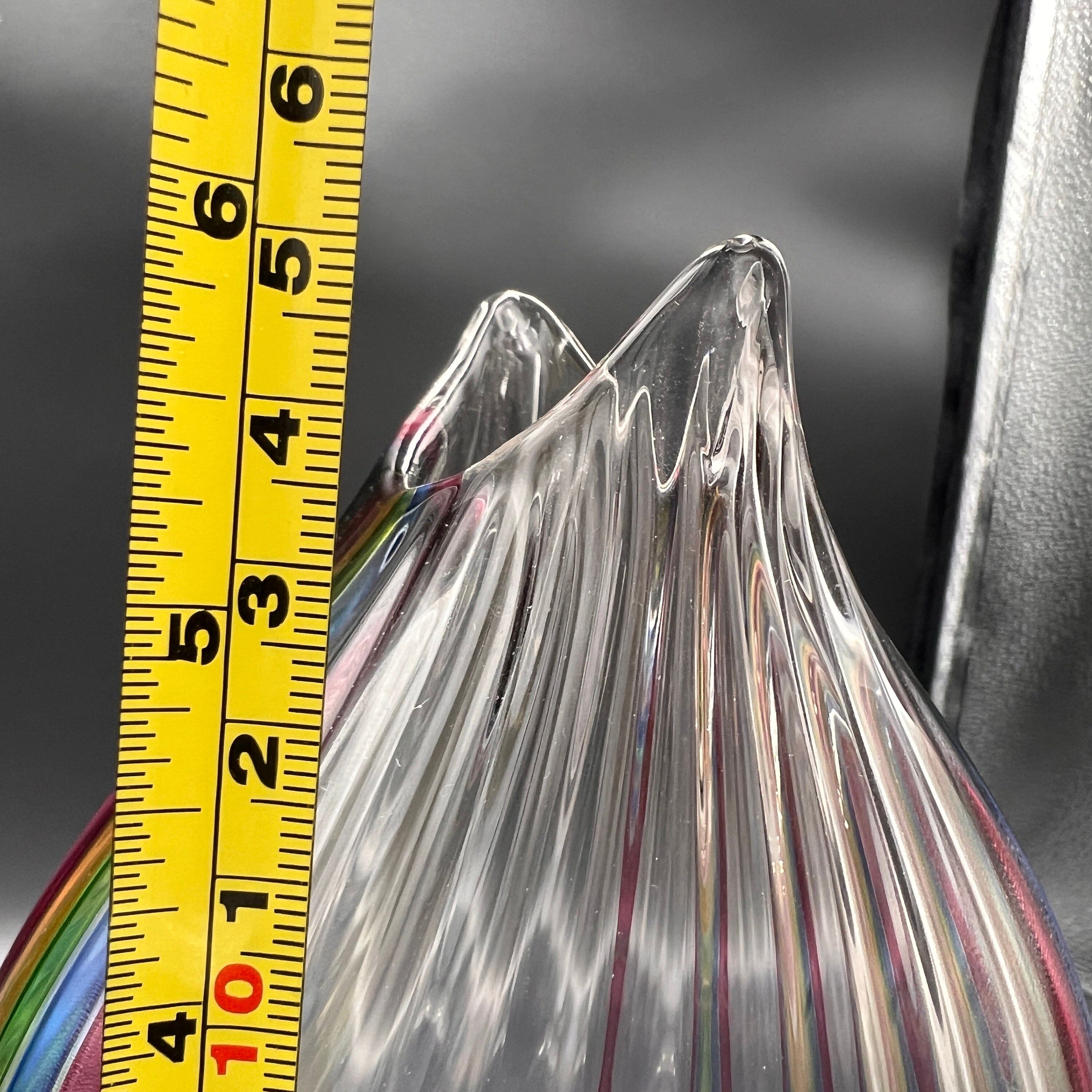 Signed Angelo Fico Rainbow Vase - Etsy