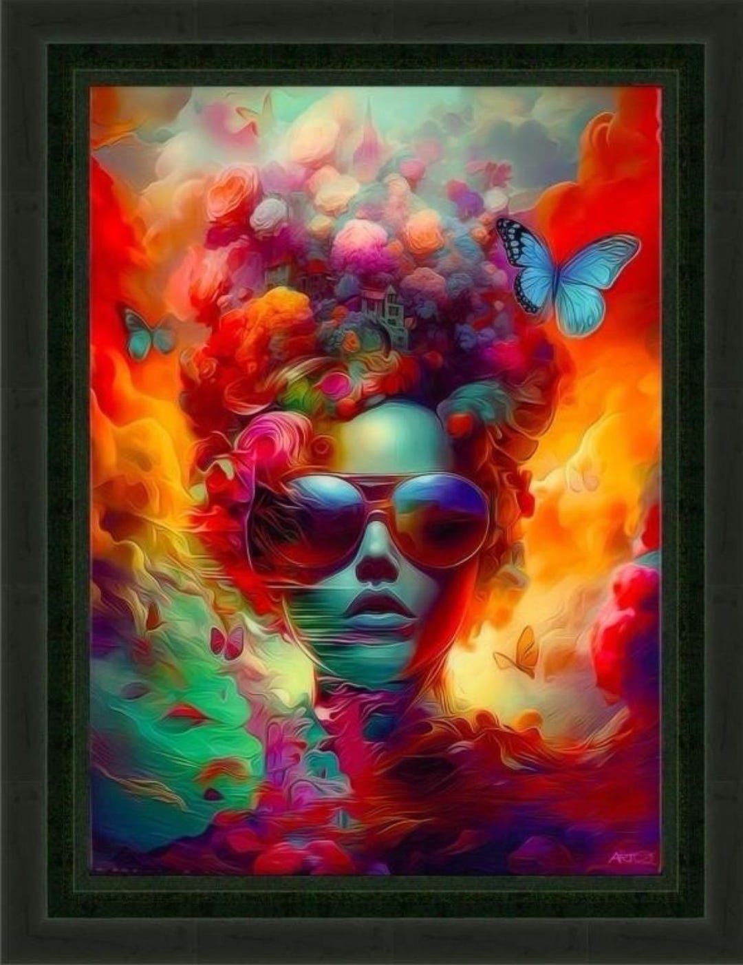 Walter Josef Fischer Mixed Media Painting, Oz Dreamland III (signed ...