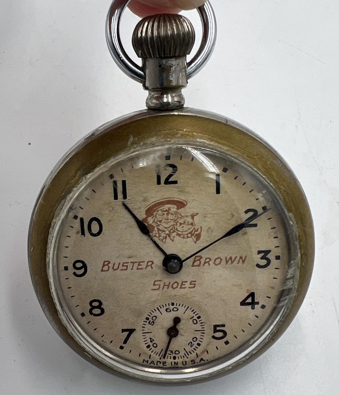 Vintage Buster Brown Shoes Pocket Watch - 1929 Wind-up Timepiece - Etsy UK
