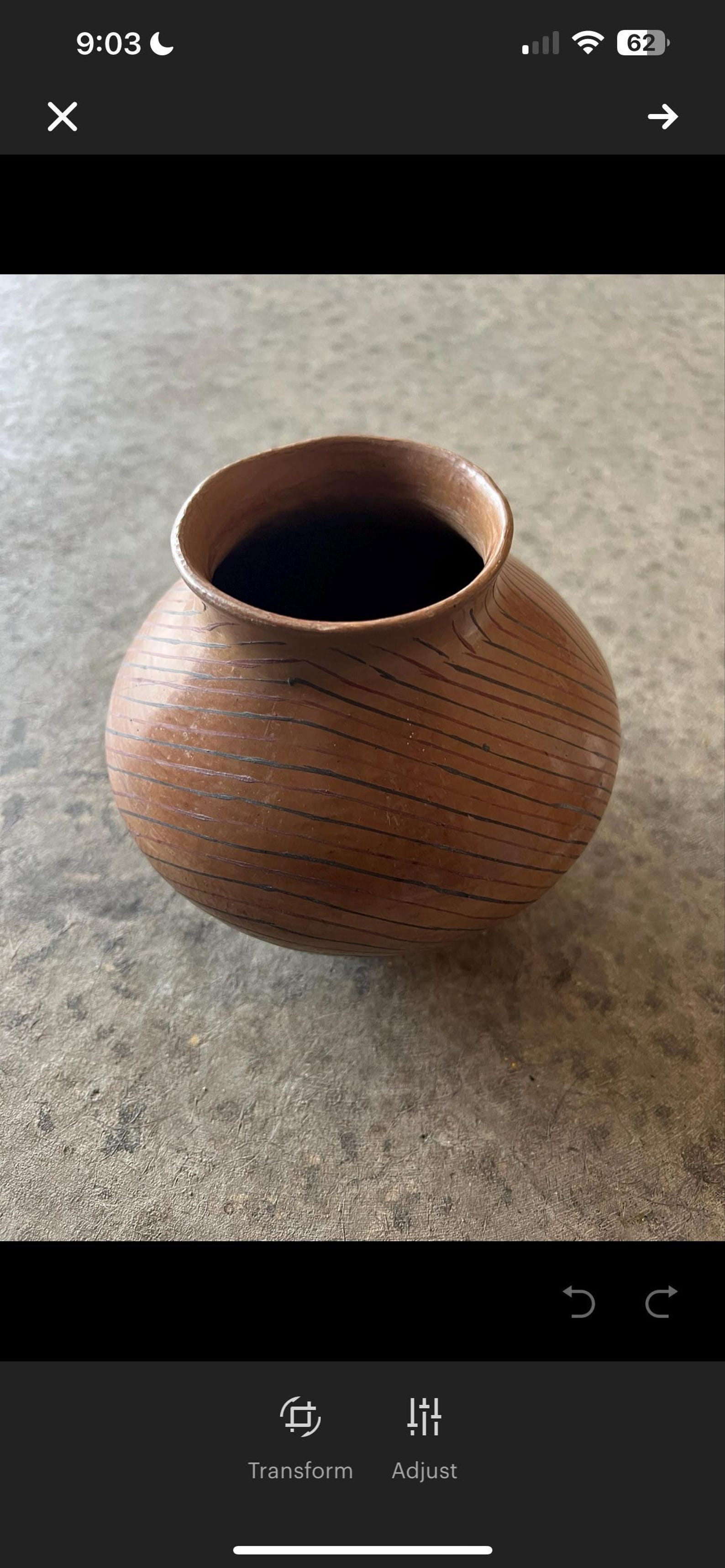 Vintage Pottery Vessel: Handcrafted Rustic Water Storage - Ceramic Art ...