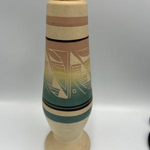 Tribal Design Vase: Signed Jean Pottery (rustic Ceramic, Small) - Etsy