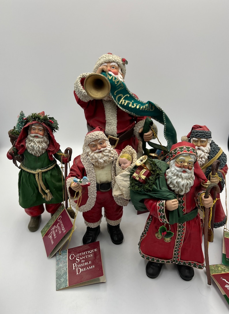 Vintage Clothtique Possible Dreams Santas - Etsy