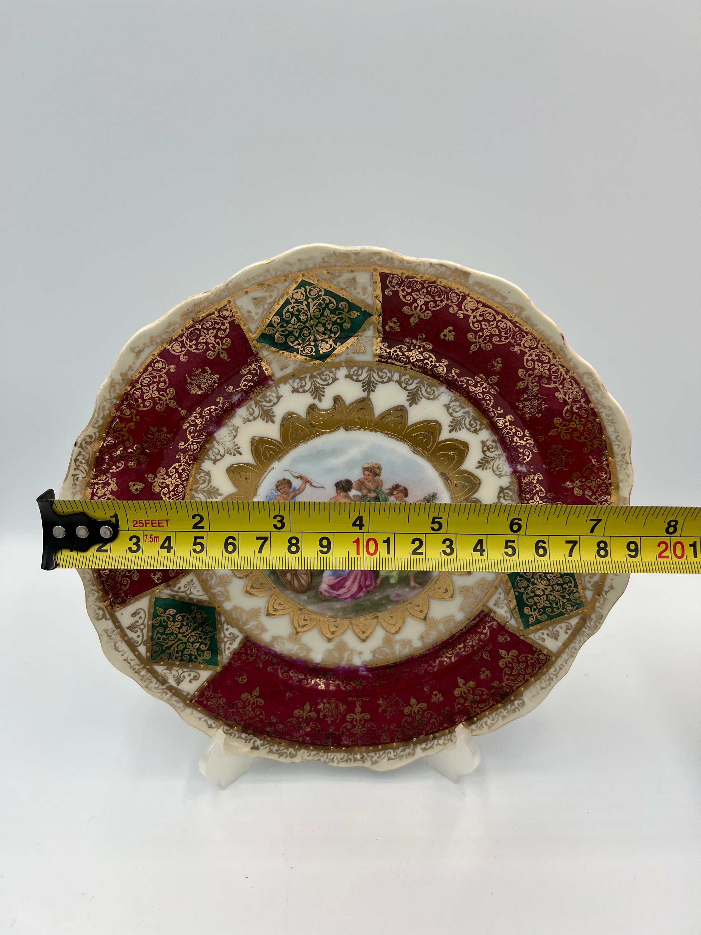 German Porcelain Plate W Classical Scene Vintage - Etsy