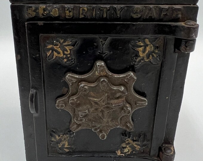 Vintage 1887 Cast Iron Security Safe Deposits Double Dial Bank - Etsy