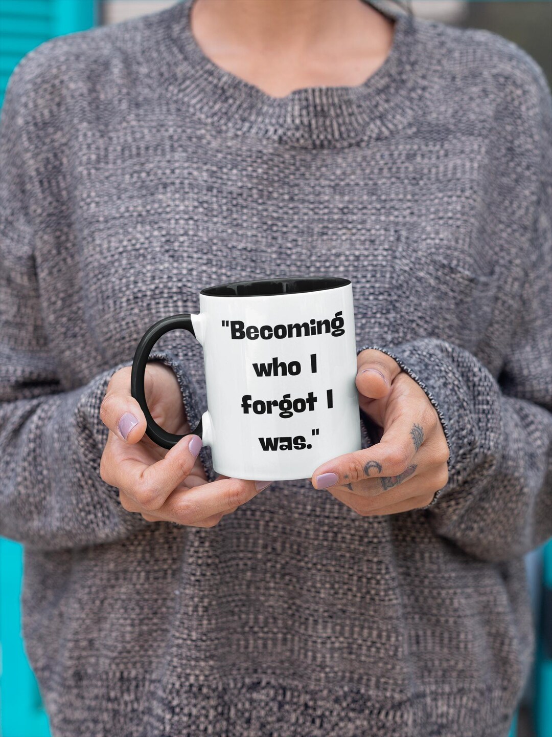 Motivational Coffee Mug: Becoming Who I Forgot I Was - Empowerment Gift ...