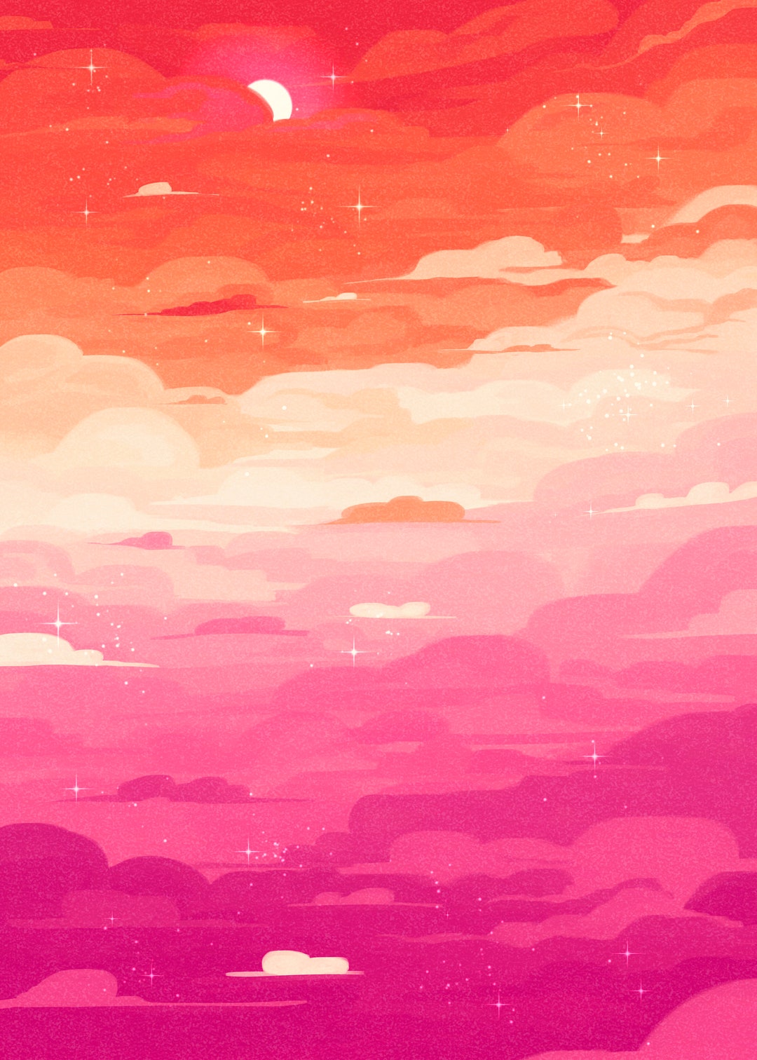 Lesbian Pride Sky Wallpaper Digital Download - Etsy