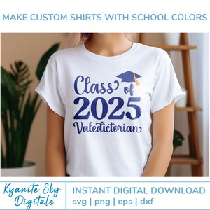 2025 Valedictorian Salutatorian Grad SVG Bundle Cut Files for Shirt ...