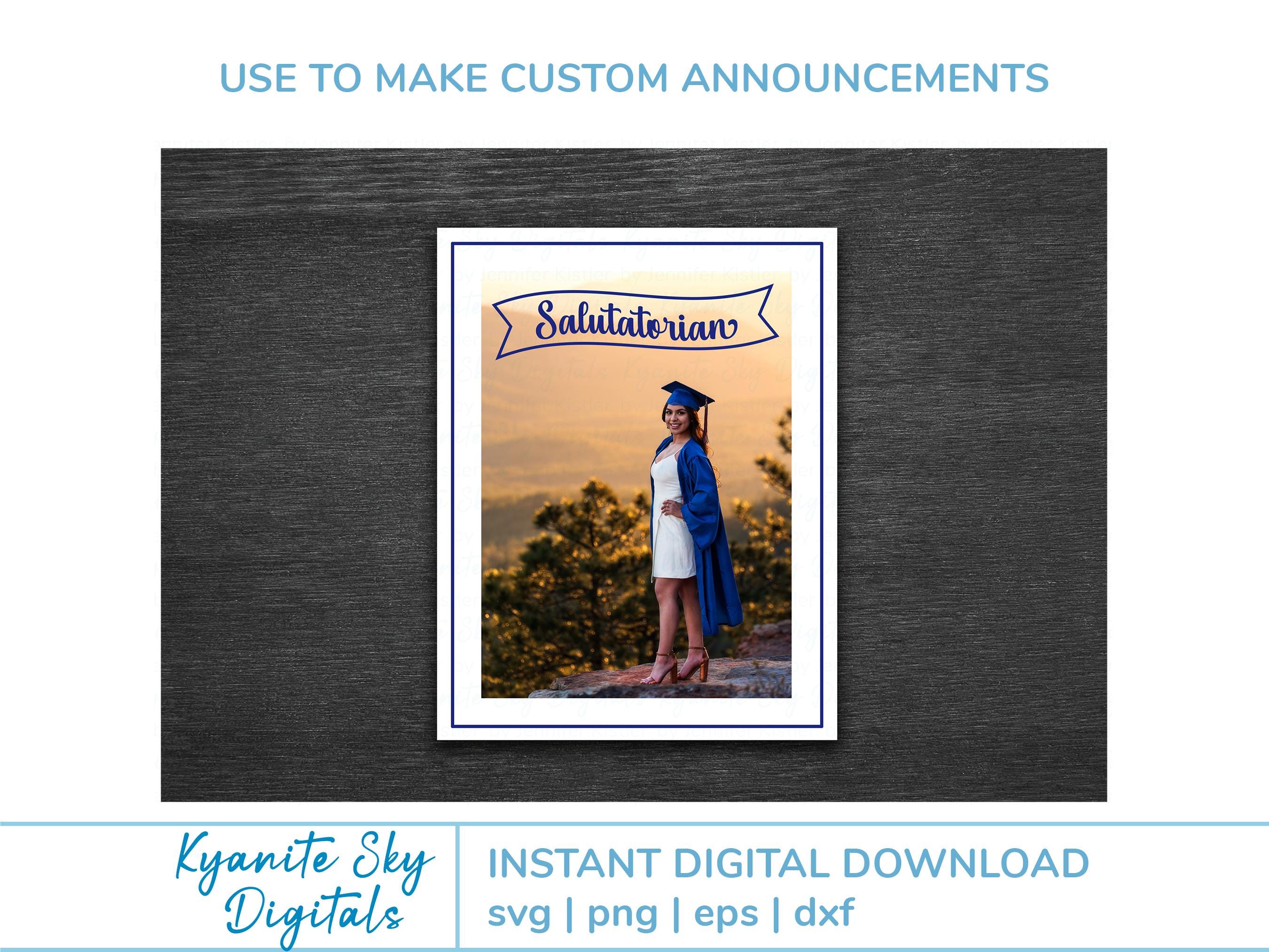 SVG Salutatorian Grad 2025 Cut Files Bundle Vol. 2, Banner Word Art for ...