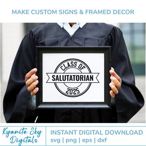 2025 Salutatorian SVG Files, Graduation Round Seal, Stamp of Approval ...