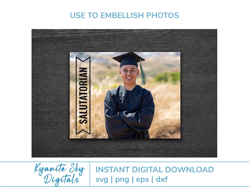 SVG Salutatorian Grad 2025 Cut Files Bundle Vol. 2, Banner Word Art for ...