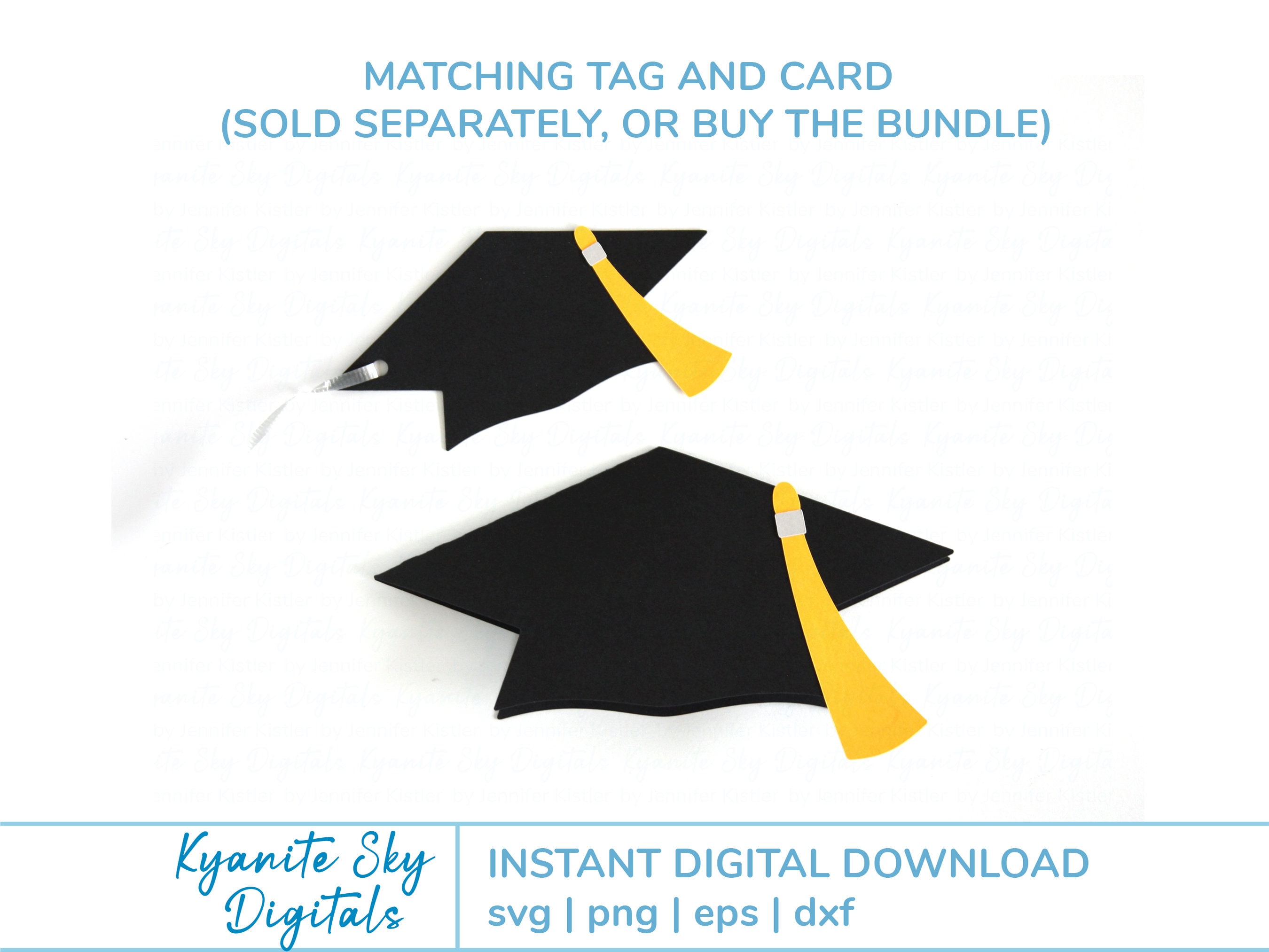 Grad Card SVG Cut Files Graduation Cap Tassel Shape Card for Student ...