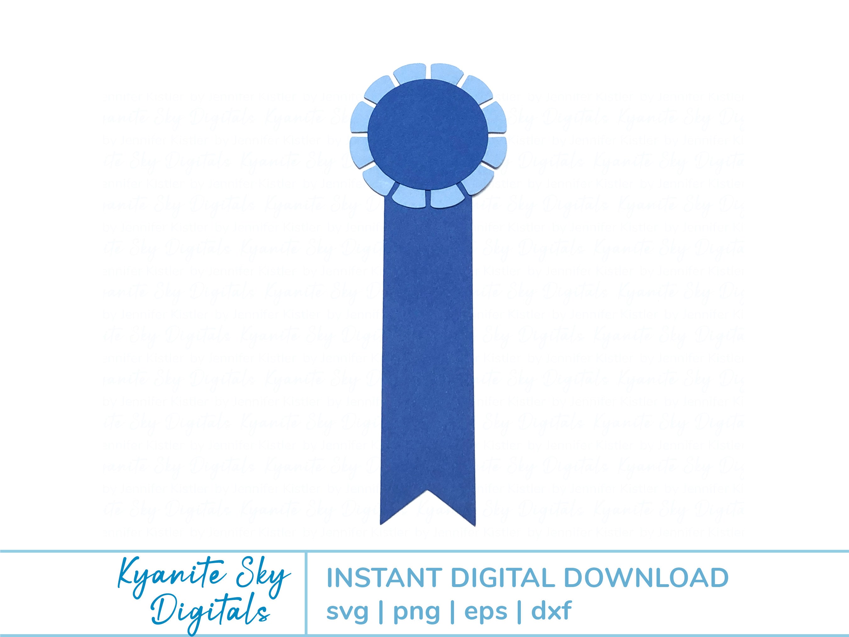 Award Ribbon SVG Bundle, 2D Layered Cut Files Flat Paper Rosette Ribbon ...