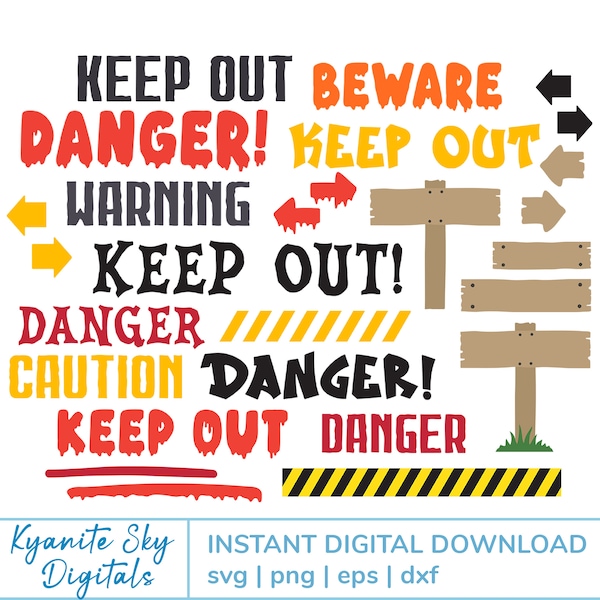 Halloween Keep Out Sign - Etsy