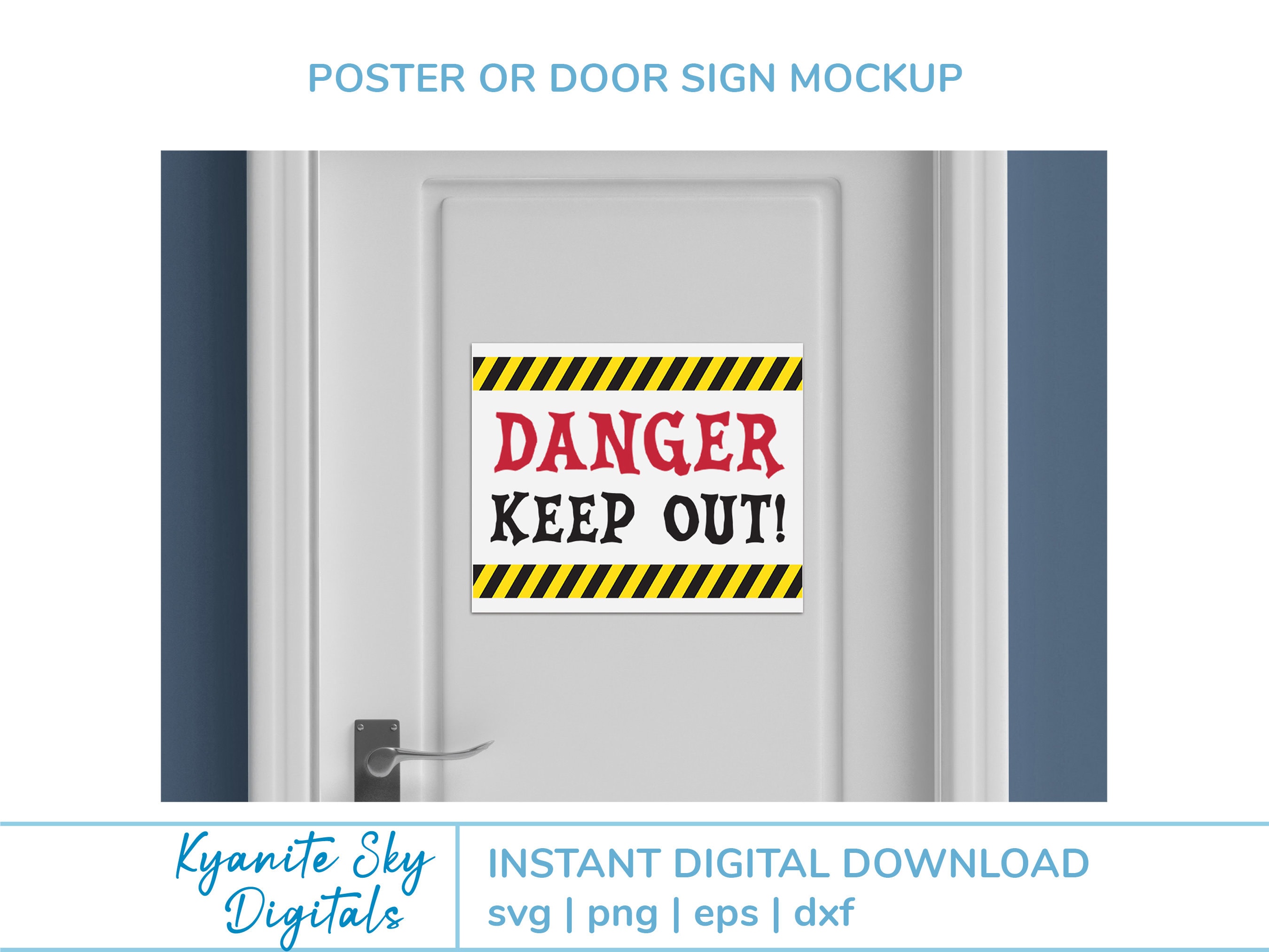 SVG Bundle Beware Danger Keep Out Signs for Diy Party, Boys Decor ...