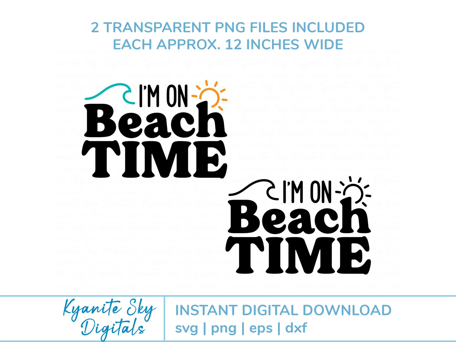 Beach Time SVG I'm on Beach Time Quote With Wave and Sun Beach Vacation ...