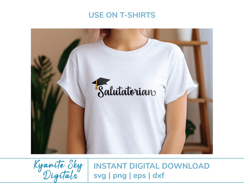 2025 Valedictorian Salutatorian Grad SVG Bundle Cut Files for Shirt ...