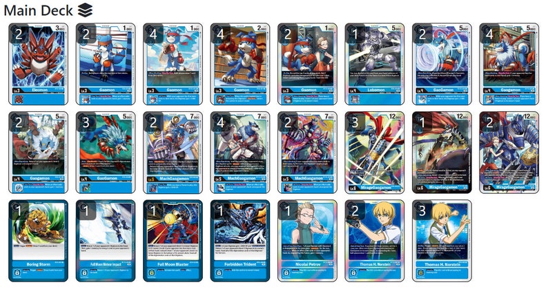 Digimon Tcg Miragegaogamon Deck - Etsy