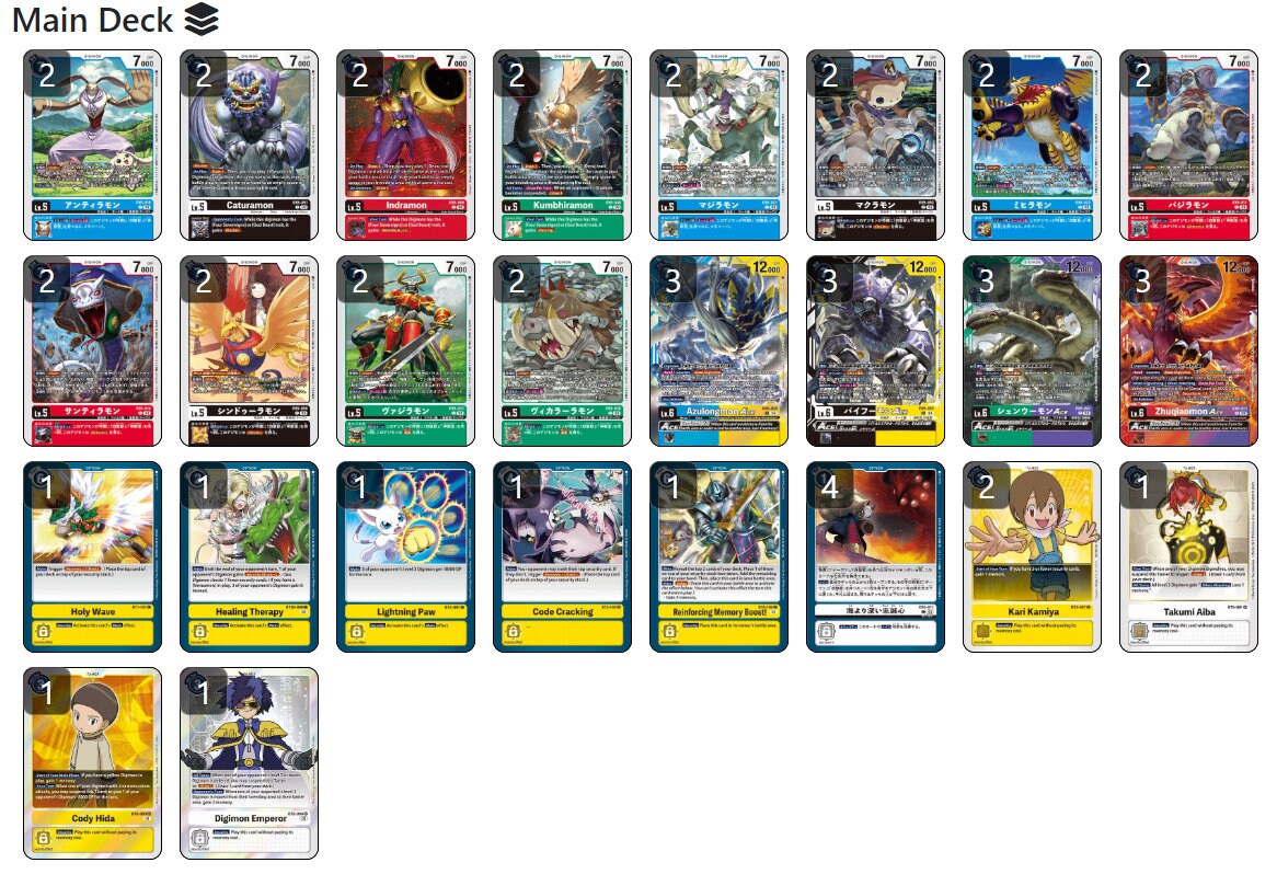 Deva/ Sovereign Digimon Tcg Deck - Etsy
