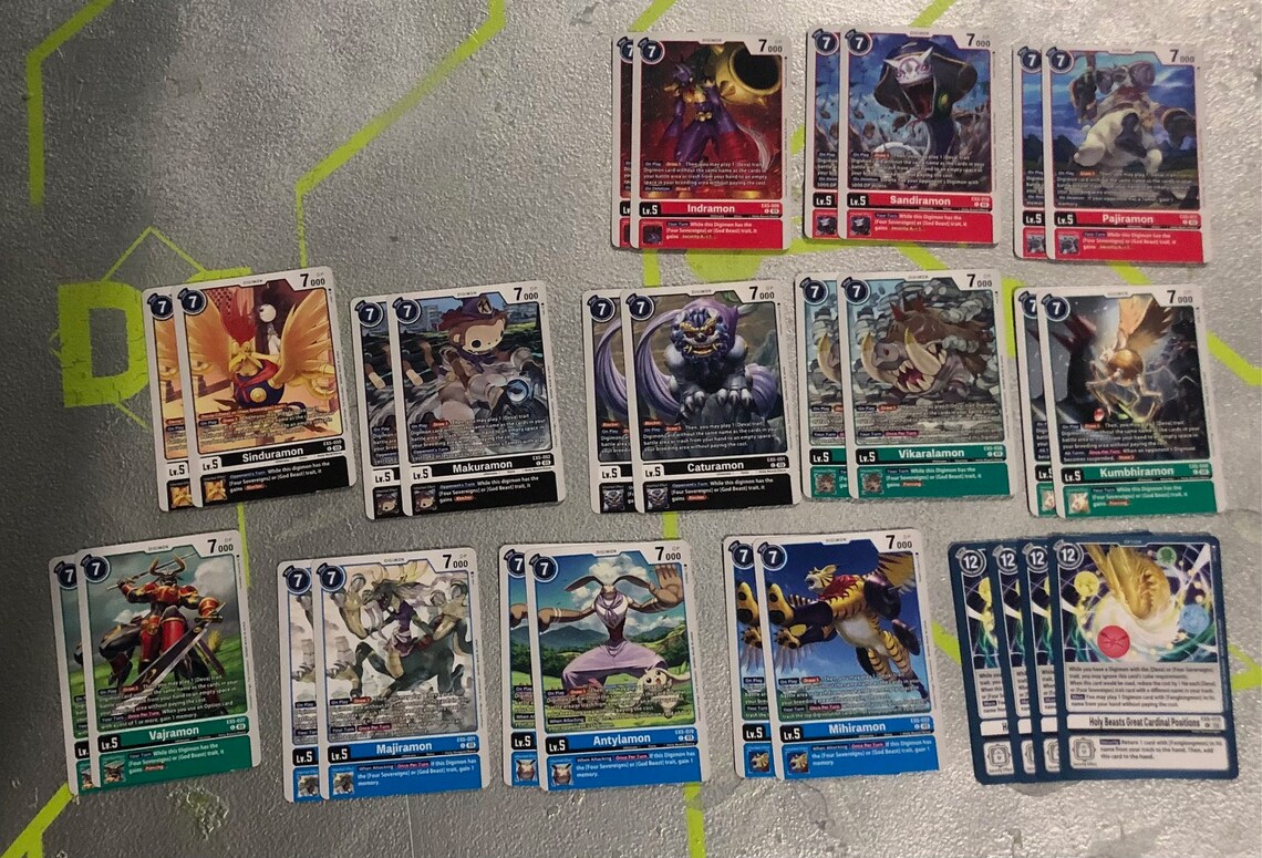Deva/ Sovereign Digimon Tcg Deck - Etsy