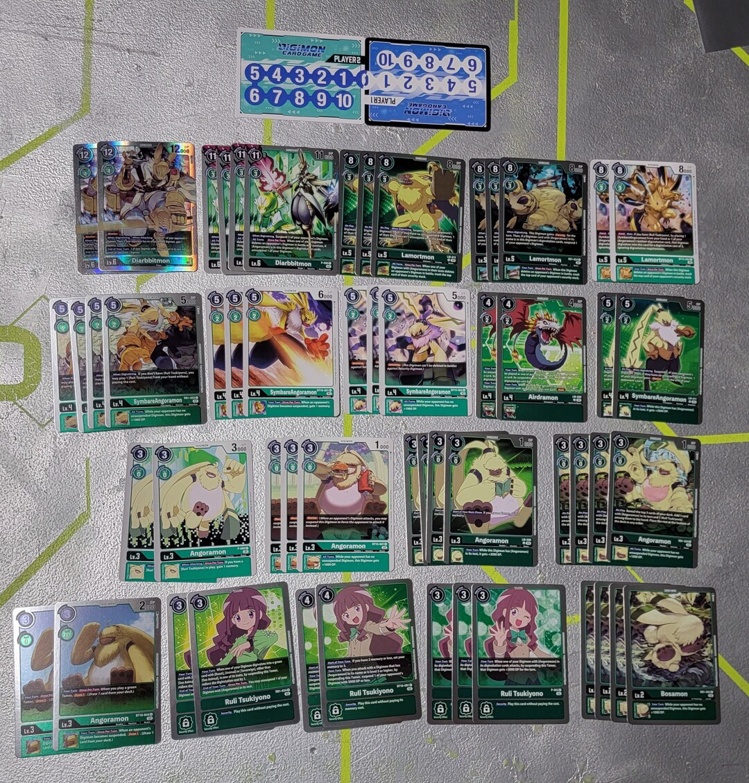 Angoramon Digimon Tcg Deck - Etsy