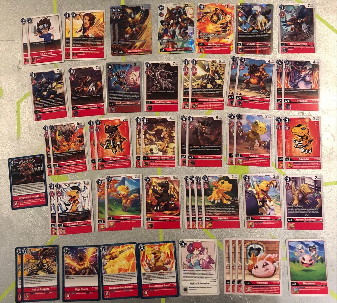 Digimon Tcg Wargreymon Deck - Etsy