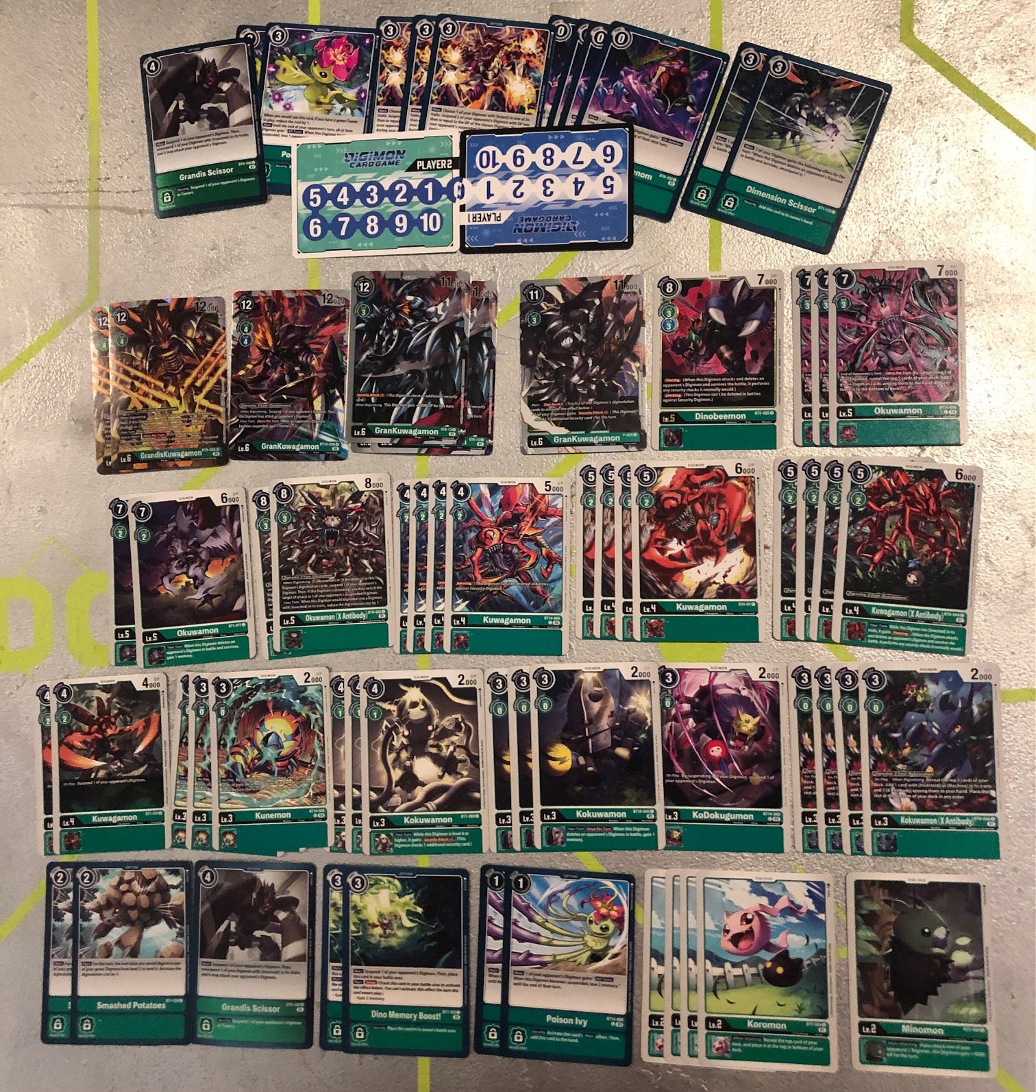 Kuwagamon Insectoid Digimon Tcg Deck - Etsy
