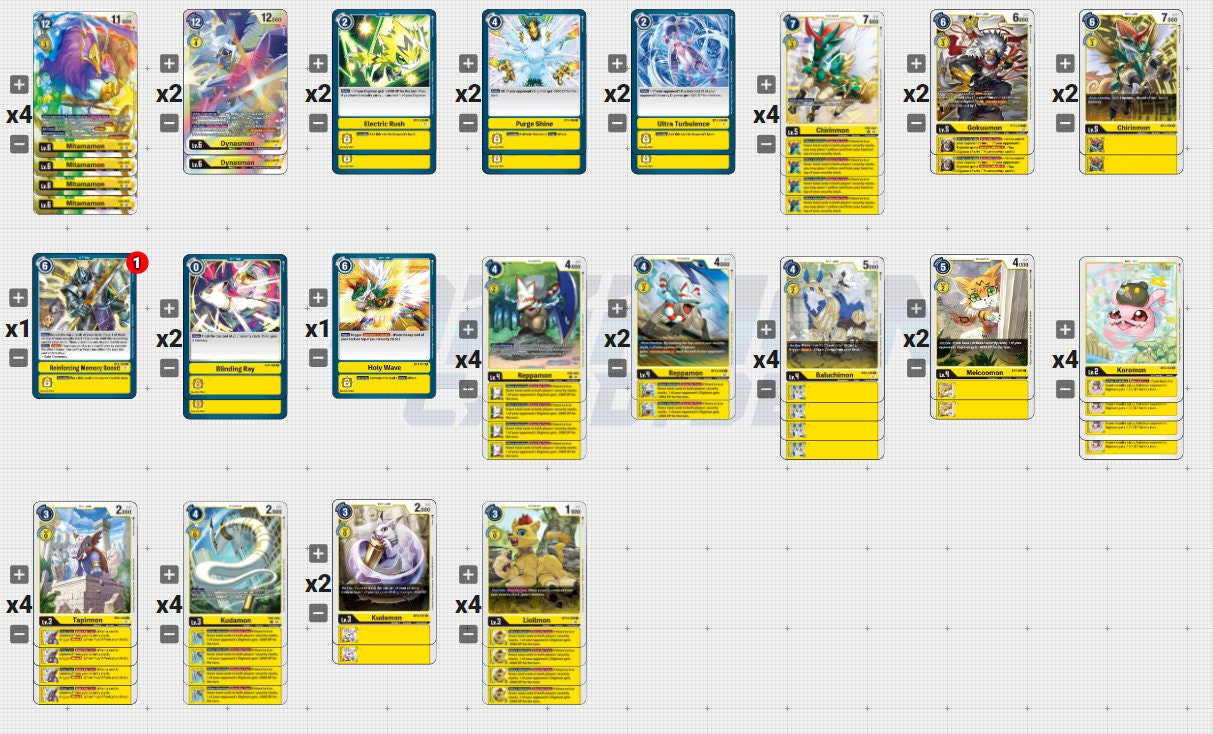 Mitamamon Digimon Tcg Deck - Etsy
